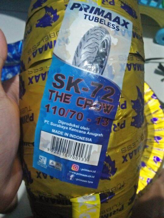 Ban PrimAax SK72 110/70-13 Tubles - Ban Depan Yamaha Nmax | Lazada ...