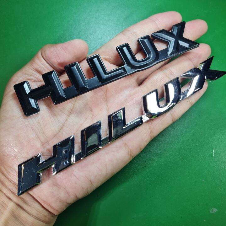 Small Hilux logo Abs Chrome Plating Emblem Logo Sticker for Toyota ...