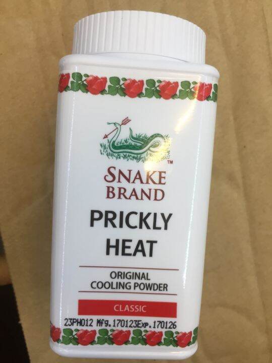 Snake Brand Prickly Heat Original Cooling Powder | Lazada