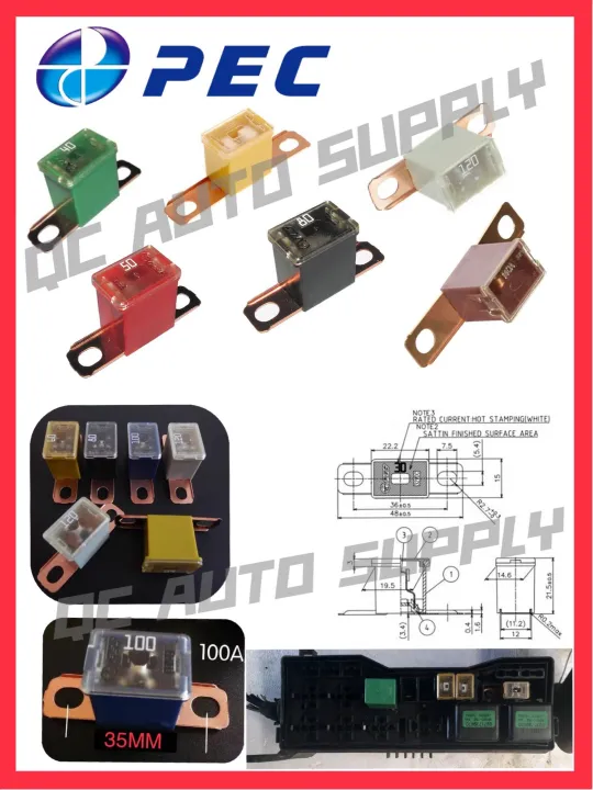 SBFC-CT ORIGINAL PEC JAPAN MAIN FUSE 40A,50A,60A,80A,100A,120A,140A FOR ...