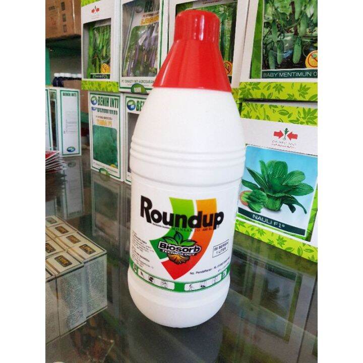 ROUND UP 1 LITER, HERBISIDA SISTEMIK, MATI SAMPAI KE AKAR | Lazada ...