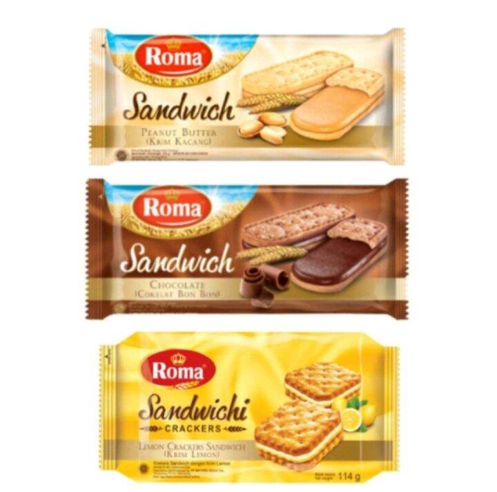 Biskuit Roma Sandwich rasa coklat , Roma Sandwich rasa kacang , Roma ... Biskuit Roma Sandwich rasa coklat , Roma Sandwich rasa kacang , Roma ...