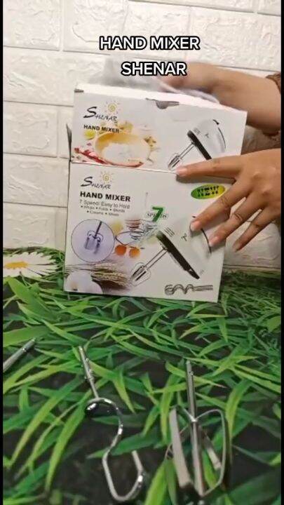 Scarlett Hand Mixer Mini Mixer Tangan Elektrik 7 Kecepatan Shenar