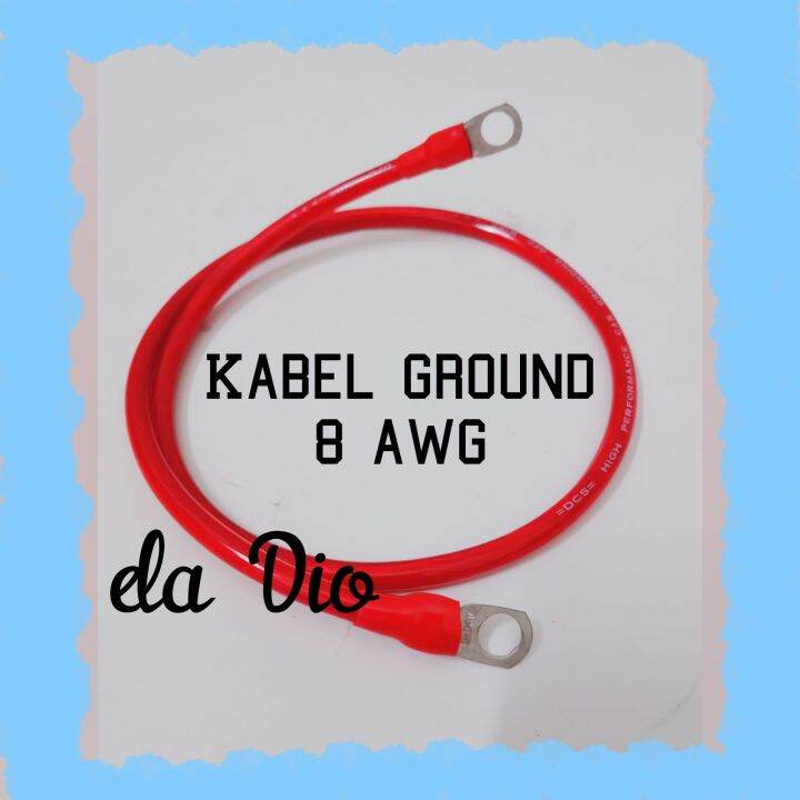 TIPE 8 AWG KABEL GROUND GROUNDING MOBIL LENGKAP DENGAN SKUN | Lazada ...