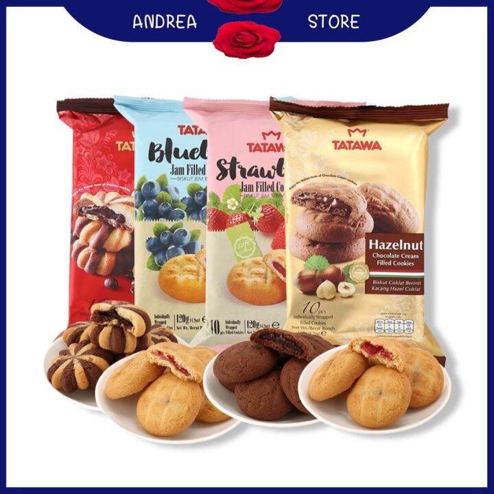 ‼️อร่อยมากคุกกี้ TATAWA ‼️คุกกี้นิ่มสอดไส้หลายรส หอมอร่อย บรรจุ 10 ชิ้น ...