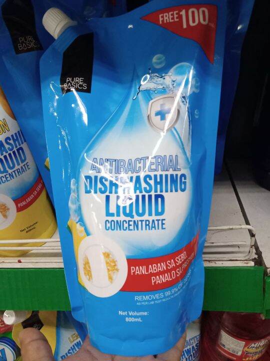 Pure Basic Antibacterial Dishwashing Liquid (800ml) | Lazada PH