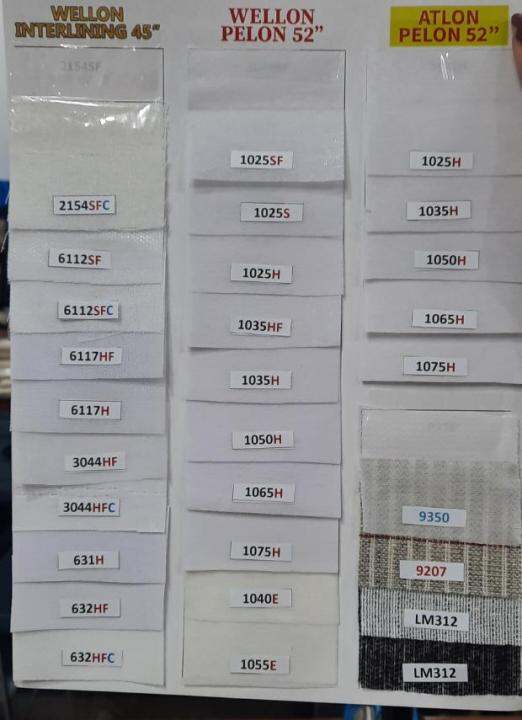 Pelon Interlining 52" (per yard) | Lazada PH