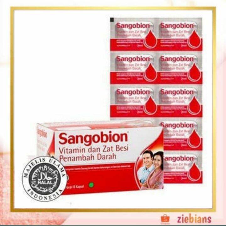 Sangobion Strip isi 10 kapsul ,Vitamin Untuk penambah darah dan Stamina ...