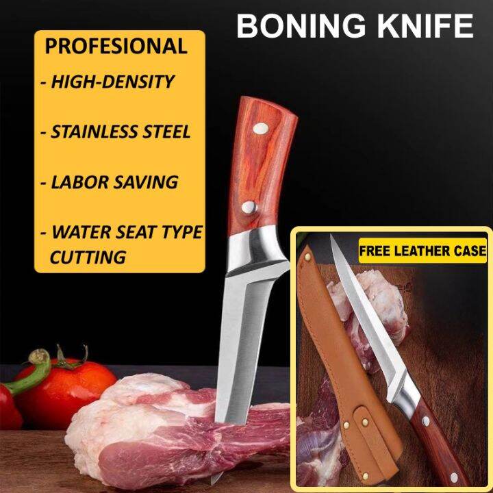 BONING KNIFE 3-Layer Carbon JAPAN MULTI-PURPOSE STEEL KNIFE PRO Pisau ...