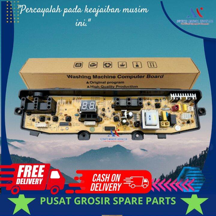 SAMSUNG WA90F4 WA90V4 DIAMOND DRUM modul pcb mesin cuci Top Loading ...