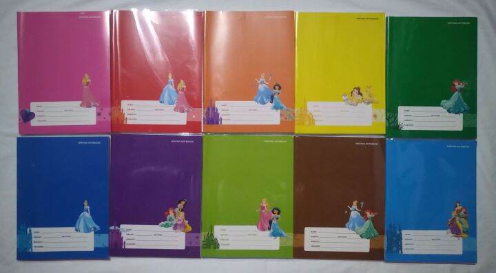 Orions DISNEY PRINCESS COLOR CODING Writing Notebooks (Red/Blue Lines ...