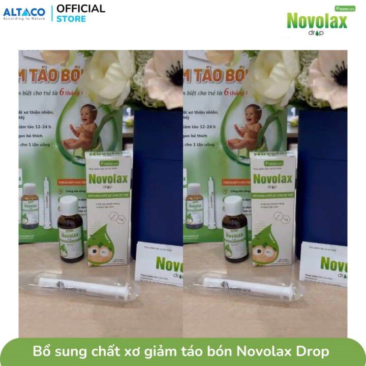 Bổ sung chất xơ giảm táo bón Novolax Drops 30ml chuyên biệt cho trẻ từ ...