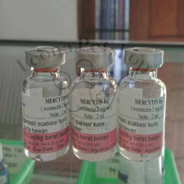 MERCYTIN Inj. Obat kuris scabies kucing kelinci kambing domba dll (2ml ...