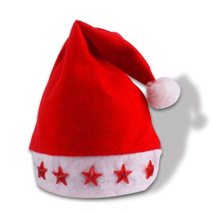 Christmas Xmas Santa Claus Hat Christmas Cap With Blinking Star Light ... Christmas Xmas Santa Claus Hat Christmas Cap With Blinking Star Light ...