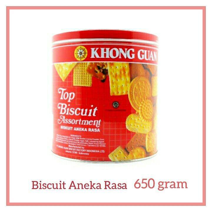 BISCUIT KHONG GUAN ANEKA RASA - Biskuit khong guan kaleng kecil 650 ...