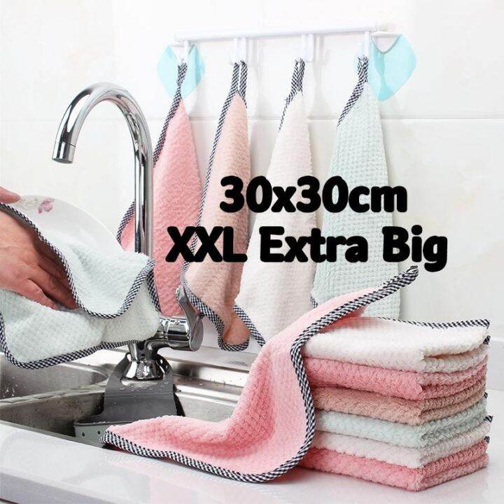 《30*30cm》XXL Table Cloth Kitchen/ Dish Towel/ Kain Dapur Pembesih/ Kain ...