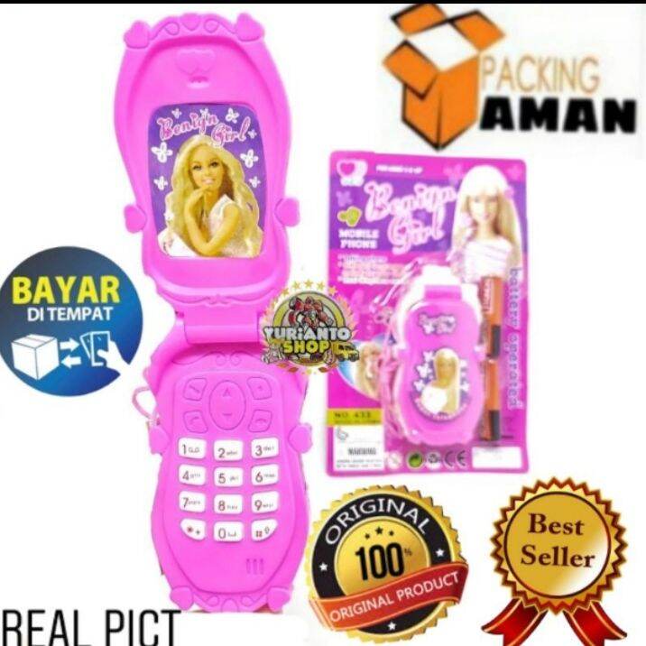 MAINAN ANAK CEWE ATAU COWO HP HANDPHONE LIPAT KARAKTER CANTIK | Lazada ...
