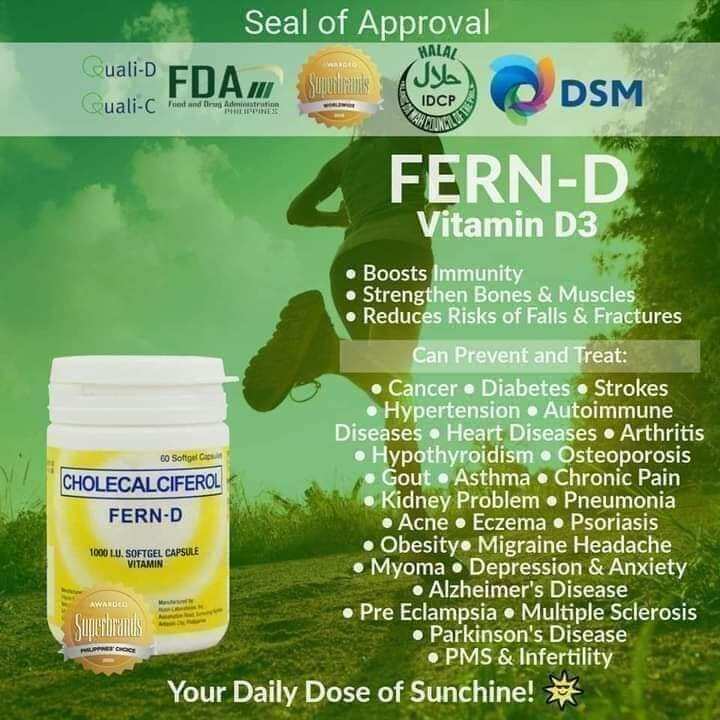 FERN - D 60 Softgel Capsules 1000 IU | Lazada PH