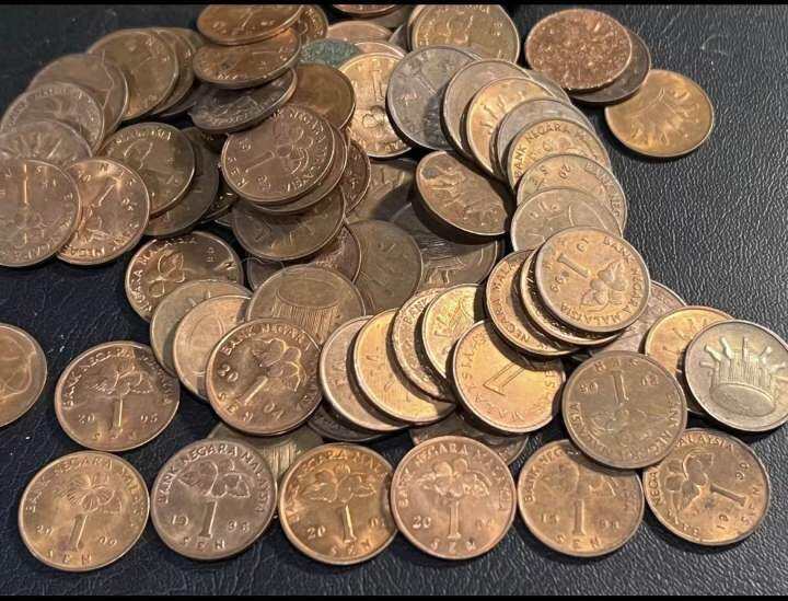 Duit Syiling Lama Malaysia 1 Sen - Random years from 1969-2007 (PerPcs ...