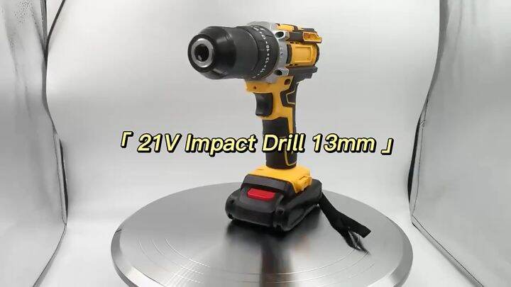 Light Cordless Impact Electric Drill 2speed Screwdriver 12v 18v 36v