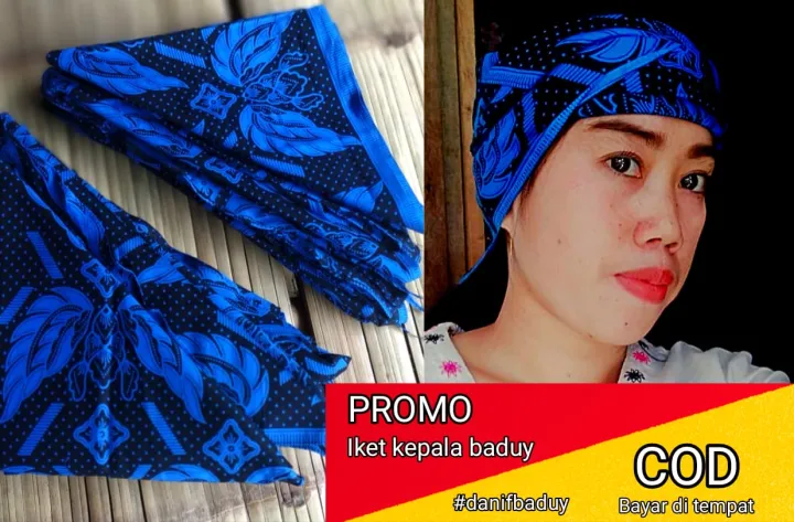 Iket kepala baduy selayer syal ikat sunda batik baduy COD | Lazada Indonesia