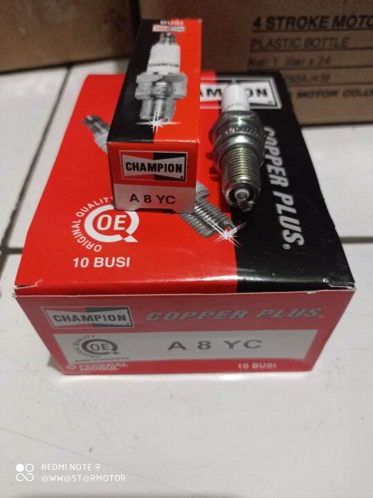 Busi A8YC champion,busi GL100,tiger,scorpio | Lazada Indonesia