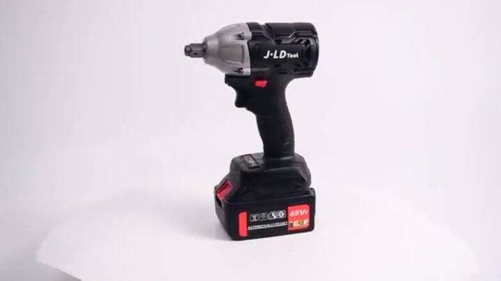 JLD 48V impact wrench 330NM impact drive tools set, with 1X48V Battery ...