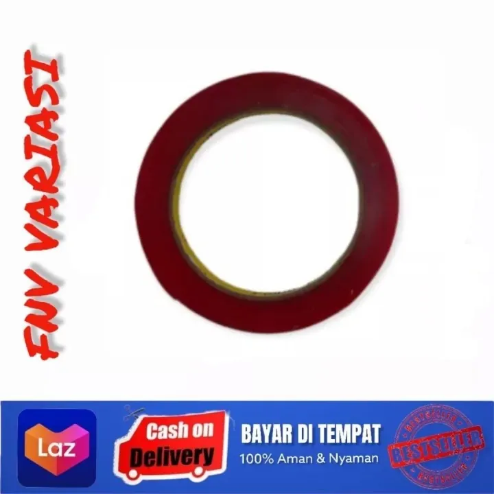 Isolasi 3M Merah Bolak Balik Silicone 1 Cm X 3 M | Lazada Indonesia