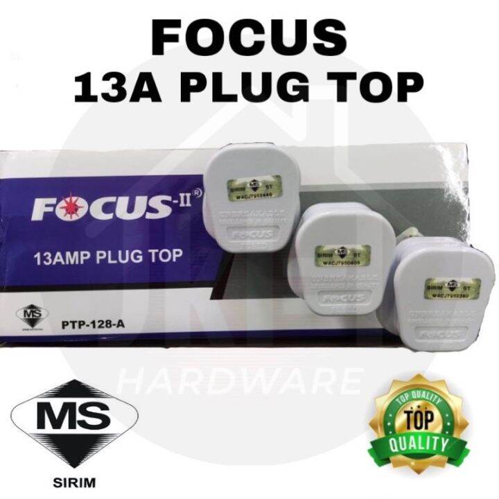 FOCUS 13A PLUG TOP /3 pin plug top 三角插头(100% ORIGINAL） | Lazada