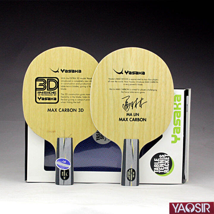 Yasaka Yasaka YCA Max Maringa Carbon Maringa Carbon 3D Ping Pong Paddle ...