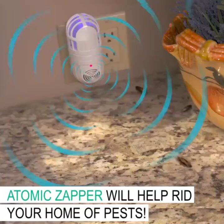Original Ultrasonic Atomic Zapper Uv Light Technology Insects Repellent ...
