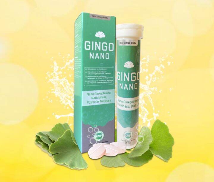 Gingo Effervescent Tablets Solutions For Vestibule Disorders and Blood ...