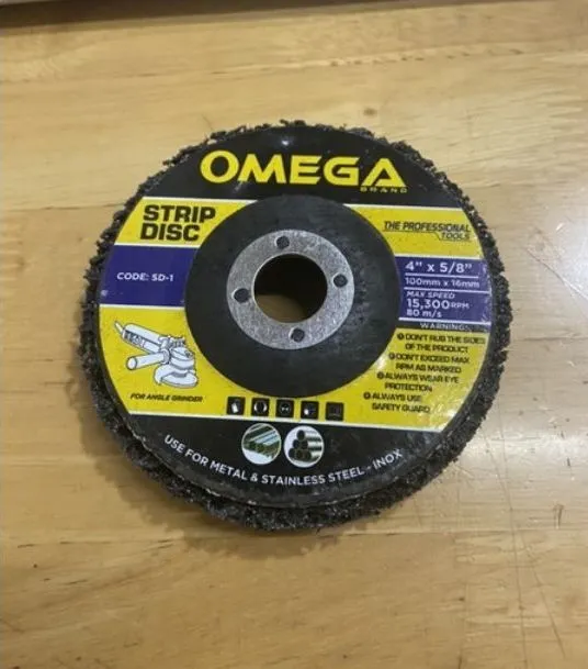 PANGTANGAL KALAWANG | PANGTANGAL PINTURA OMEGA STRIP DISC 4" X 5/8 FOR ...