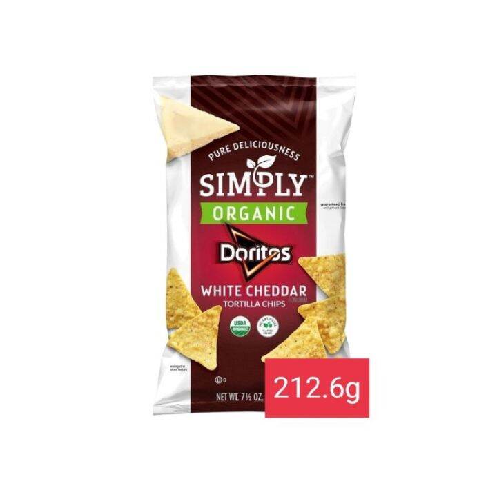 Doritos Simply Organic White Cheddar Tortilla Chips -212.6g | Lazada PH