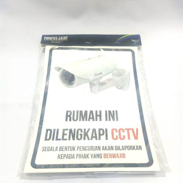 Stiker Rambu CCTV Rumah 15x20 | Lazada Indonesia