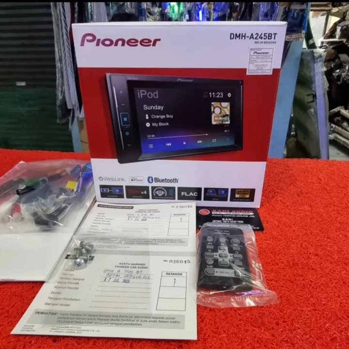 head unit pioneer DMH-A245BT weblink cast mirrorlink via USB | Lazada Indonesia