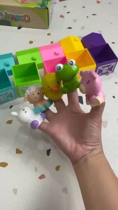 educratePH Peekaboo Animal Barn Finger Puppet Fine motor skill | Lazada PH