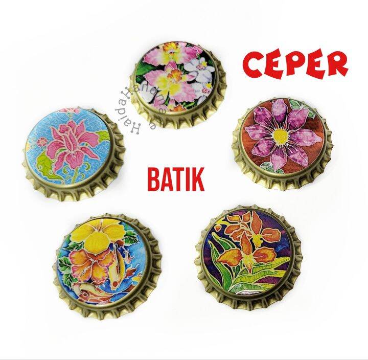 Permainan ceper / penutup botol. Batik | Lazada