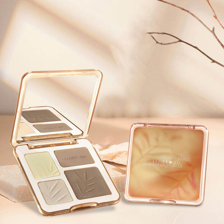 4 In 1 Multi-Function Highlighter Palette And Brush Facelift Integrated ...