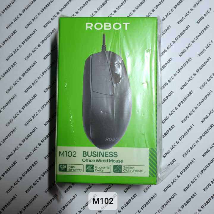 ROBOT M102 WIRED MOUSE 1200 PDI MOUSE KABEL | Lazada Indonesia