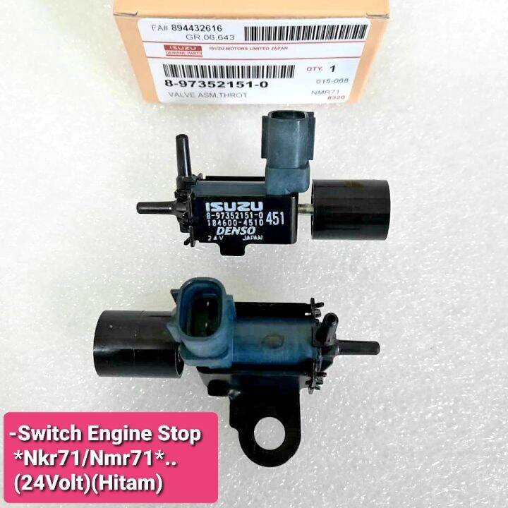 SWITCH ENGINE STOP SWITCH PEMBUNUH ISUZU ELF NKR71 NMR71 24VOLT 1PC ...