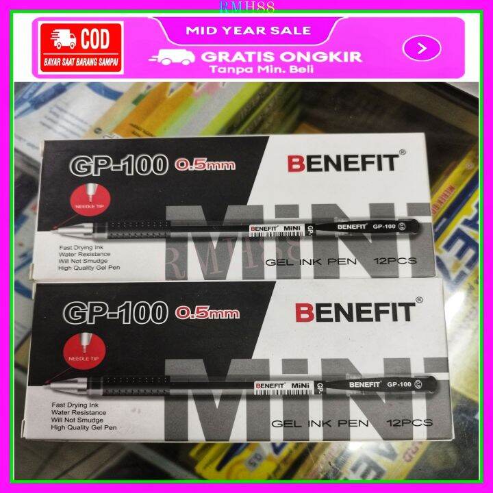 Pulpen Murah 1 Pak Isi 12 Pcs Warna Hitam | Lazada Indonesia