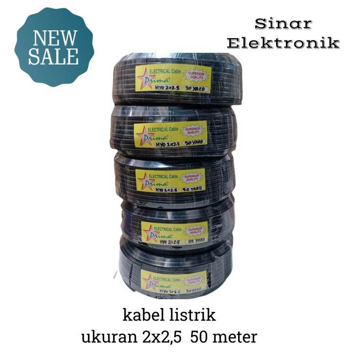 kabel listrik 2x 2,25 prima 50 meter | Lazada Indonesia
