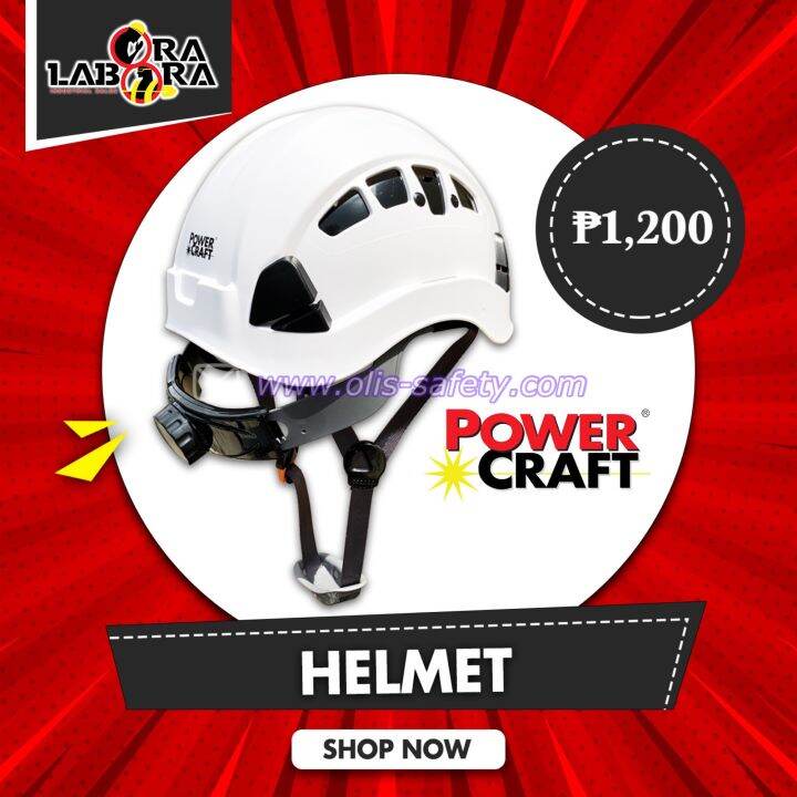 Powercraft Professional Rescue Helmet w/ Vents Rappeling Mountaineering ...