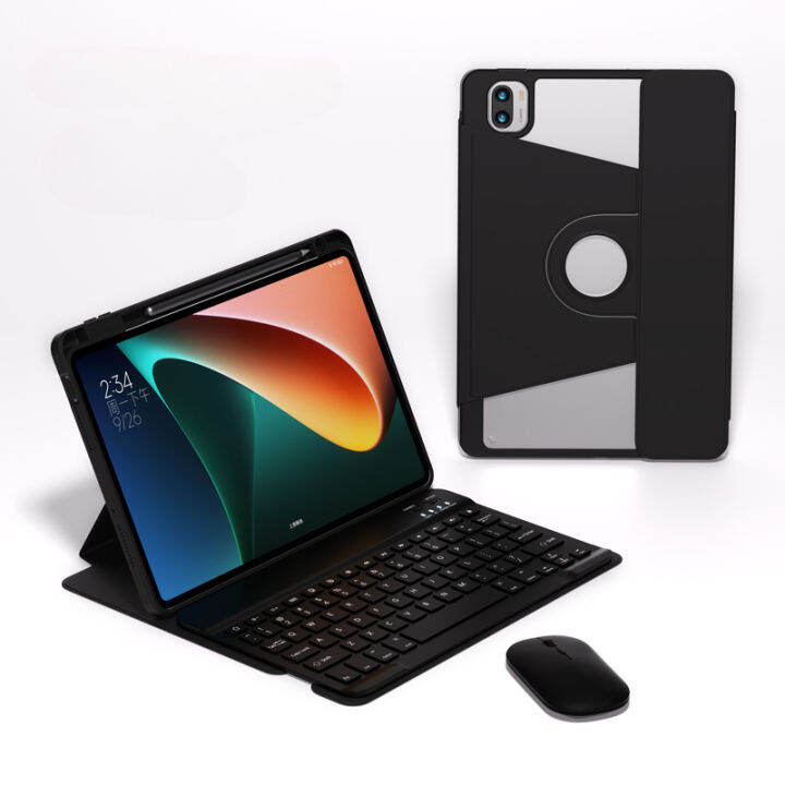 360 Rotation Wireless Bluetooth Keyboard and Mouse Case for Xiaomi Pad ...