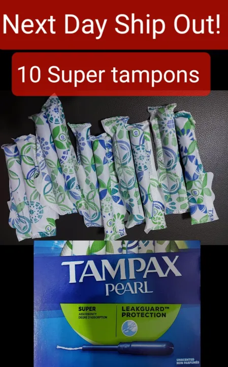 Tampax Pearl Super Tampons 10 pcs | Lazada PH