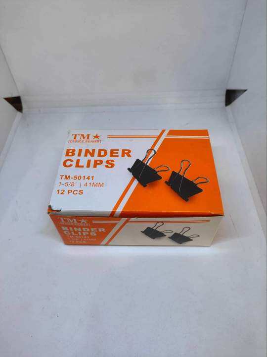 TM Binder Clip Black Color by Box ( 12 pcs ) | Lazada PH