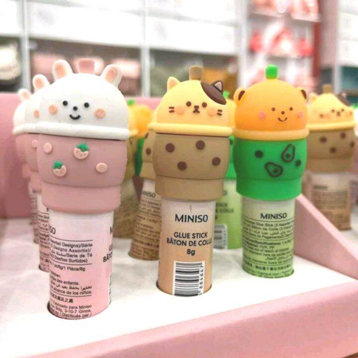 Milk Tea Series Glue Stick RANDOM DESIGN by Miniso | Lazada PH