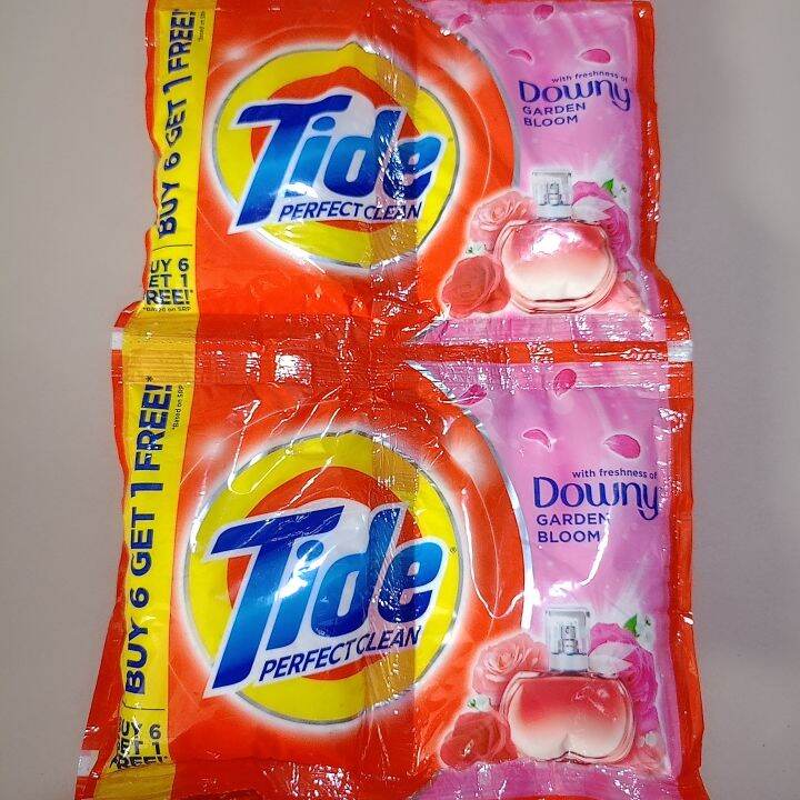 6+1 TIDE Powder Detergent 64g Downy Garden Bloom Variant | Lazada PH