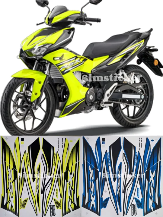 HONDA RSX 150 WINNER X 150 (2) STRIPE BODY STICKER | Lazada
